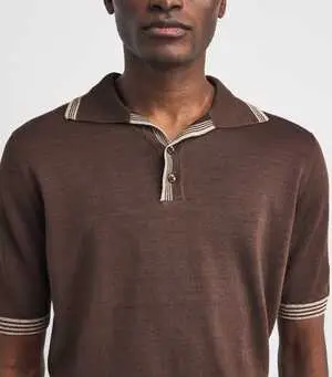 FIORONI CASHMERE Linen-cotton Polo Shirt