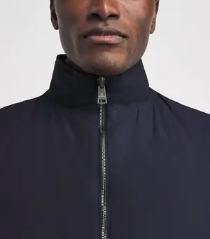 FIORONI CASHMERE Down Linen Reversible Gilet