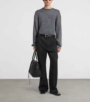 Balenciaga Wool Wide-leg Trousers
