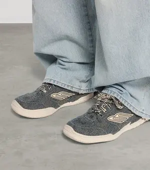 Balenciaga Denim Hamptons Sneakers - Blue
