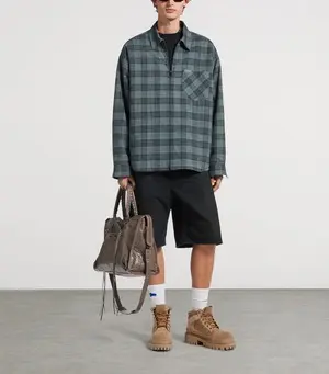 Balenciaga Check Padded Overshirt