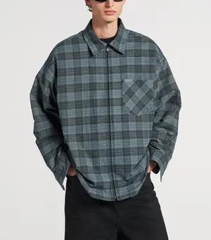 Balenciaga Check Padded Overshirt