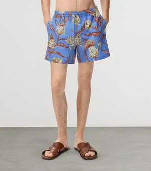 Loewe X Paula’s Ibiza Artichoke Swim Shorts - Blue