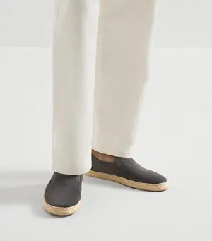Brunello Cucinelli Suede Espadrille Slip-ons