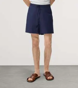 Loewe X Paula’s Ibiza Poplin Shorts - Navy