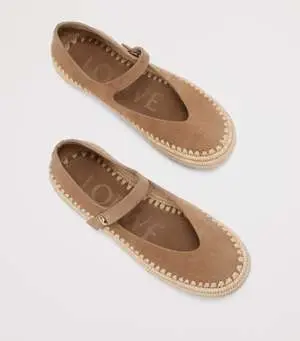 Loewe X Paula’s Ibiza Rio Mary Jane Flats - Beige