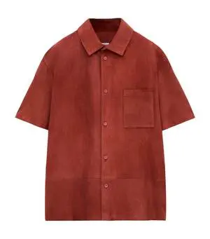 Loewe X Paula’s Ibiza Suede Anagram Shirt