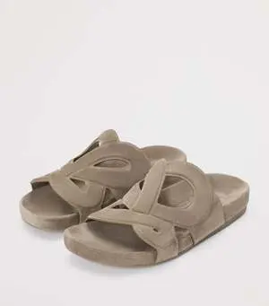Loewe X Paula's Ibiza Leather Monogram Ease Slides