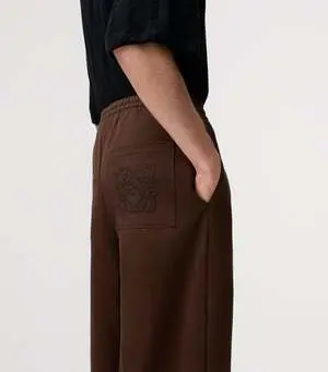 Loewe X Paula's Ibiza Cotton Satin Trousers - Brown