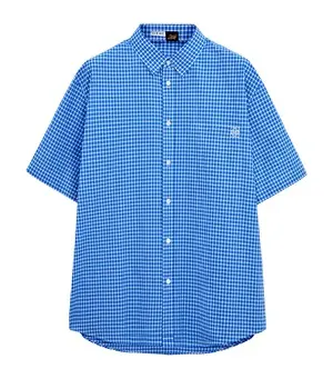 Loewe X Paula’s Ibiza Check Anagram Shirt - Blue