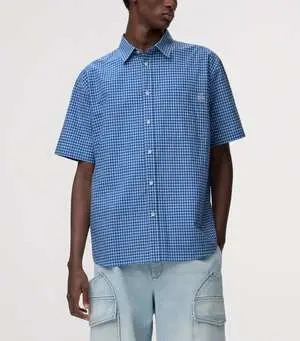 Loewe X Paula’s Ibiza Check Anagram Shirt - Blue
