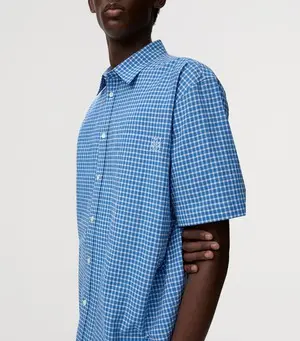 Loewe X Paula’s Ibiza Check Anagram Shirt - Blue
