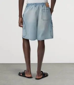 Loewe X Paula's Ibiza Cargo Denim Shorts - Blue