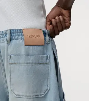 Loewe X Paula's Ibiza Cargo Denim Shorts - Blue
