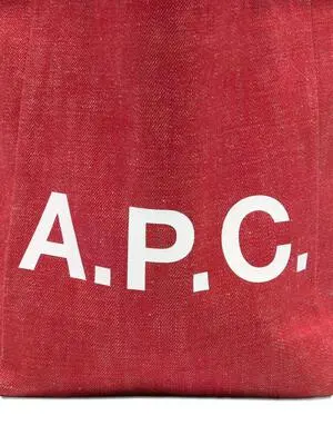 A.p.c. Small Lou Tote Bag - Red