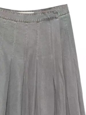 SEMICOUTURE Pleated Midi Skirt - Grey