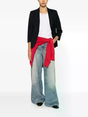 Tagliatore Debra Single-breasted Patch-pocket Blazer - Blue