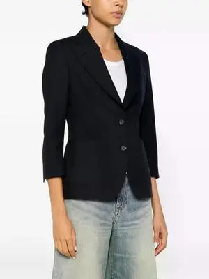 Tagliatore Debra Single-breasted Patch-pocket Blazer - Blue