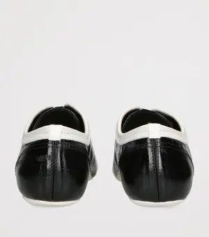 Dries Van Noten Leather Ballerina Sneakers - Black