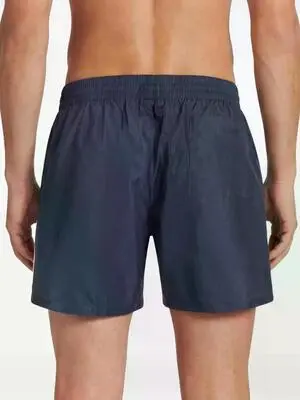 Balmain Logo-print Swim Shorts - Blue