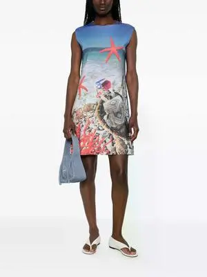 The Artistylist Turtle-print Mini Dress