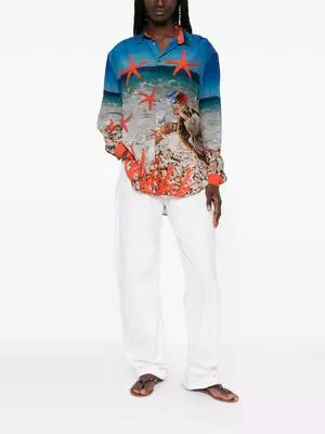 The Artistylist Graphic-print Silk Shirt