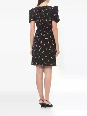MAR DE MARGARITAS Karin Ruched Mini Dress - Black