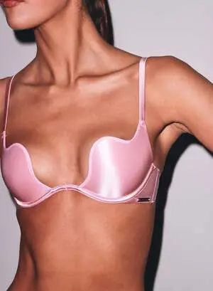FLEUR DU MAL Le Gloss Seduce U-plunge Bra - Pink Lady