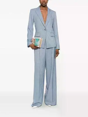 Marella Metallic-effect Notched-lapel Suit