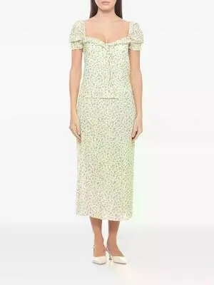 MAR DE MARGARITAS Letizia Floral-print Blouse - Yellow