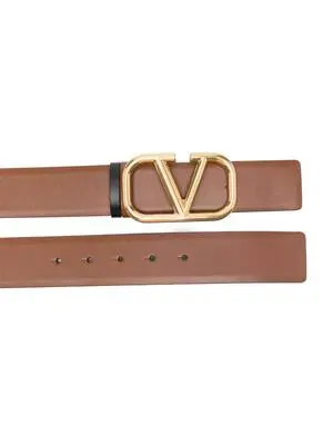 Valentino Garavani Reversible Vlogo Signature Belt - Brown