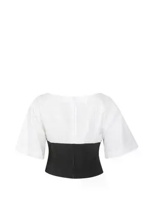 Simkhai Panelled Sweetheart-neck Top