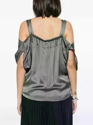 COLLECTION PRIVEE? Satik Cold-shoulder Top