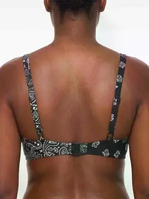 MC2 SAINT BARTH Amira Bandana-print Underwired Bikini Top