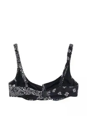 MC2 SAINT BARTH Amira Bandana-print Underwired Bikini Top