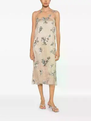 OTTOD'AME Sequin-embellished Midi Dress