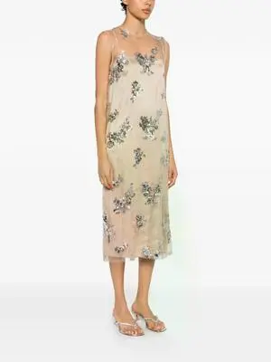 OTTOD'AME Sequin-embellished Midi Dress