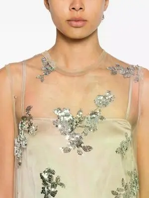OTTOD'AME Sequin-embellished Midi Dress