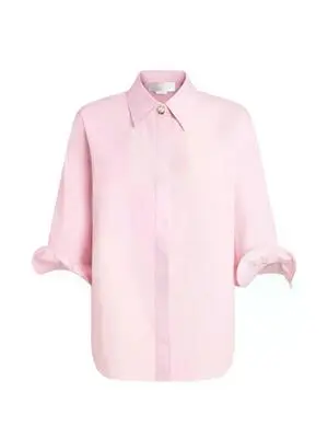 GENNY Flower Button Ruffled Shirt