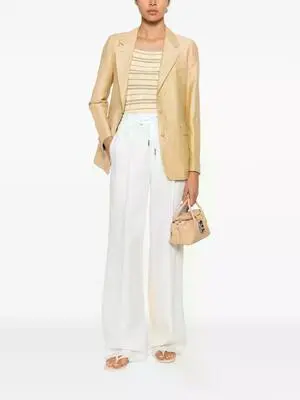 Tagliatore Slub Texture Single-breasted Blazer - Neutrals