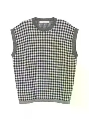 ORIGINAL VINTAGE Gingham-pattern Top