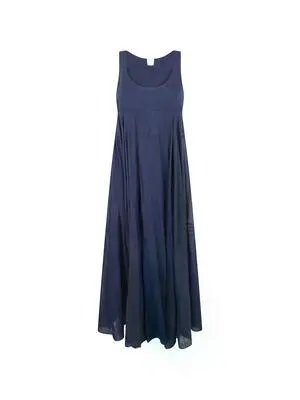 Aspesi Tiered Sleeveless Maxi Dress - Blue