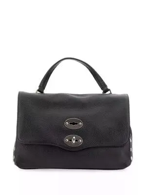 ZANELLATO Zanellato Stud-Embellished Leather Shoulder Bag Black