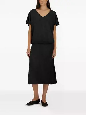 Herno Ribbed Knit V-neck Top