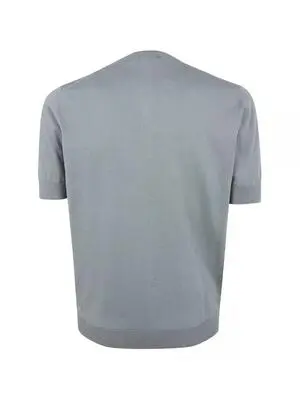 FILIPPO DE LAURENTIIS Button-placket Knitted T-shirt