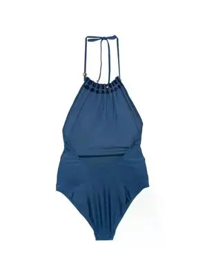 Zimmermann Aster Embellished Swimsuit - Blue