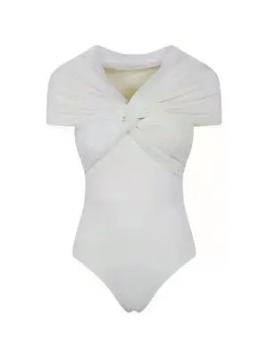 GENTRYPORTOFINO Twisted Mesh-panel Body - Neutrals