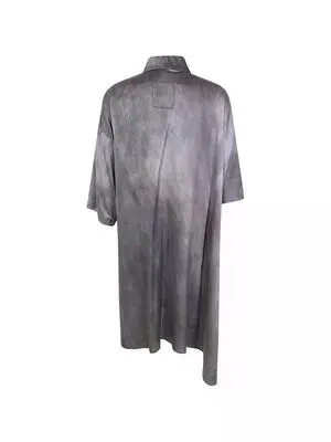 UMA WANG Asymmetric Tape-detail Shirt - Grey