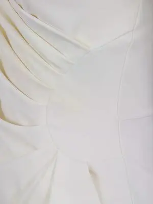 Chiara Boni La Petite Robe Ruched Wrap-design Midi Dress - Neutrals