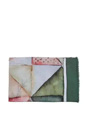 D'ANIELLO Perla Patchwork Scarf - Neutrals
